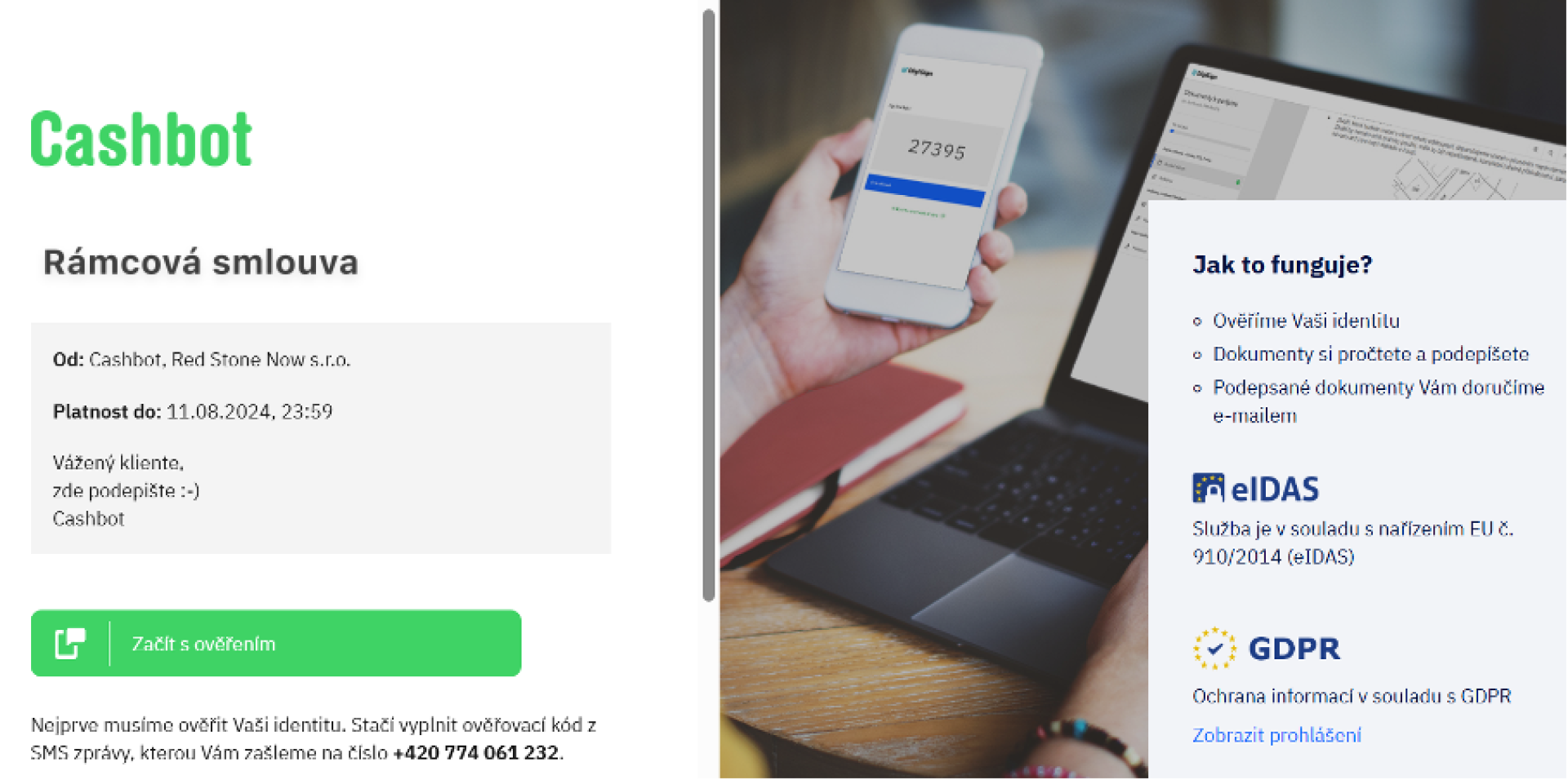 Jak digitální podepisování v Cashbotu usnadňuje financování malým firmám | DigiSign.cz